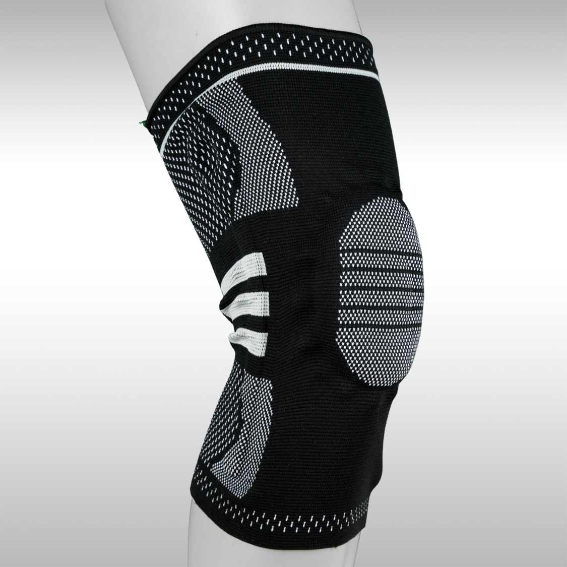 HPS | KNEE SUPPORT W/SILICONE & BANDAGE BLACK | CSI-SU081 – sportshouse.ph